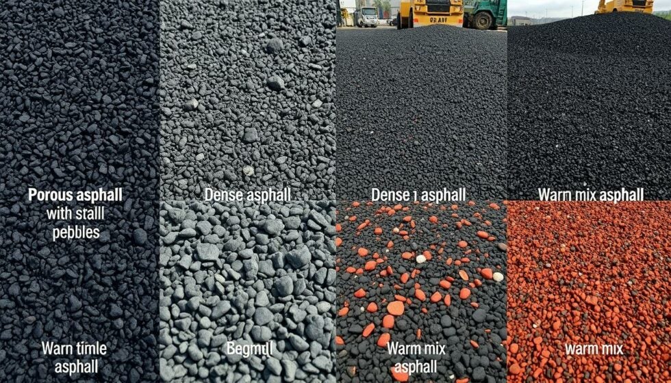 Quais são os principais tipos de asfalto?